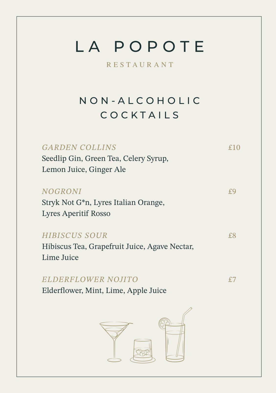 Supporting Dry January (and Happy New Year) - La Popote Restaurant